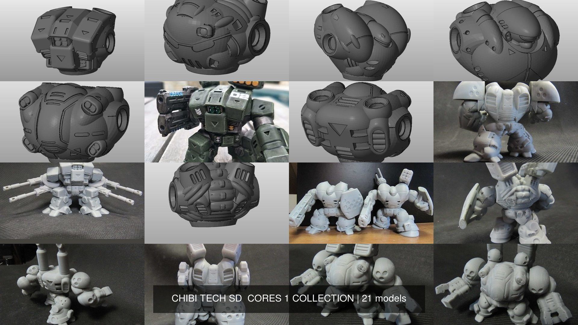 CHIBI TECH SD CORES 1 COLLECTION | CGTrader