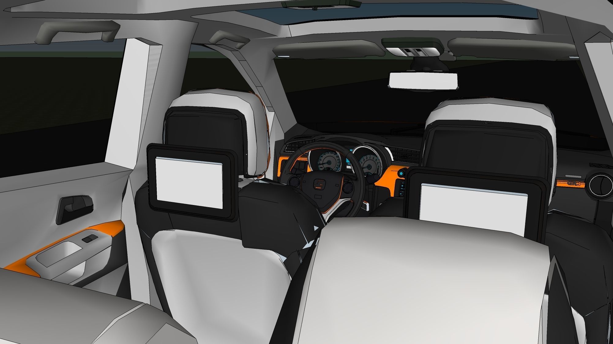 Car model With interiors 3D model | CGTrader