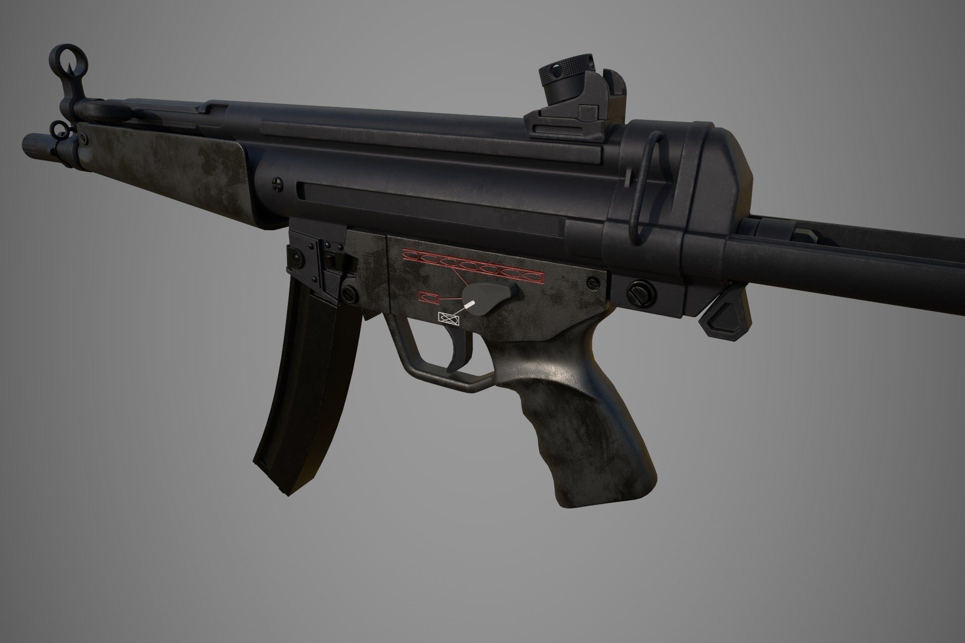 3D model Mp5 Rifle VR / AR / low-poly | CGTrader