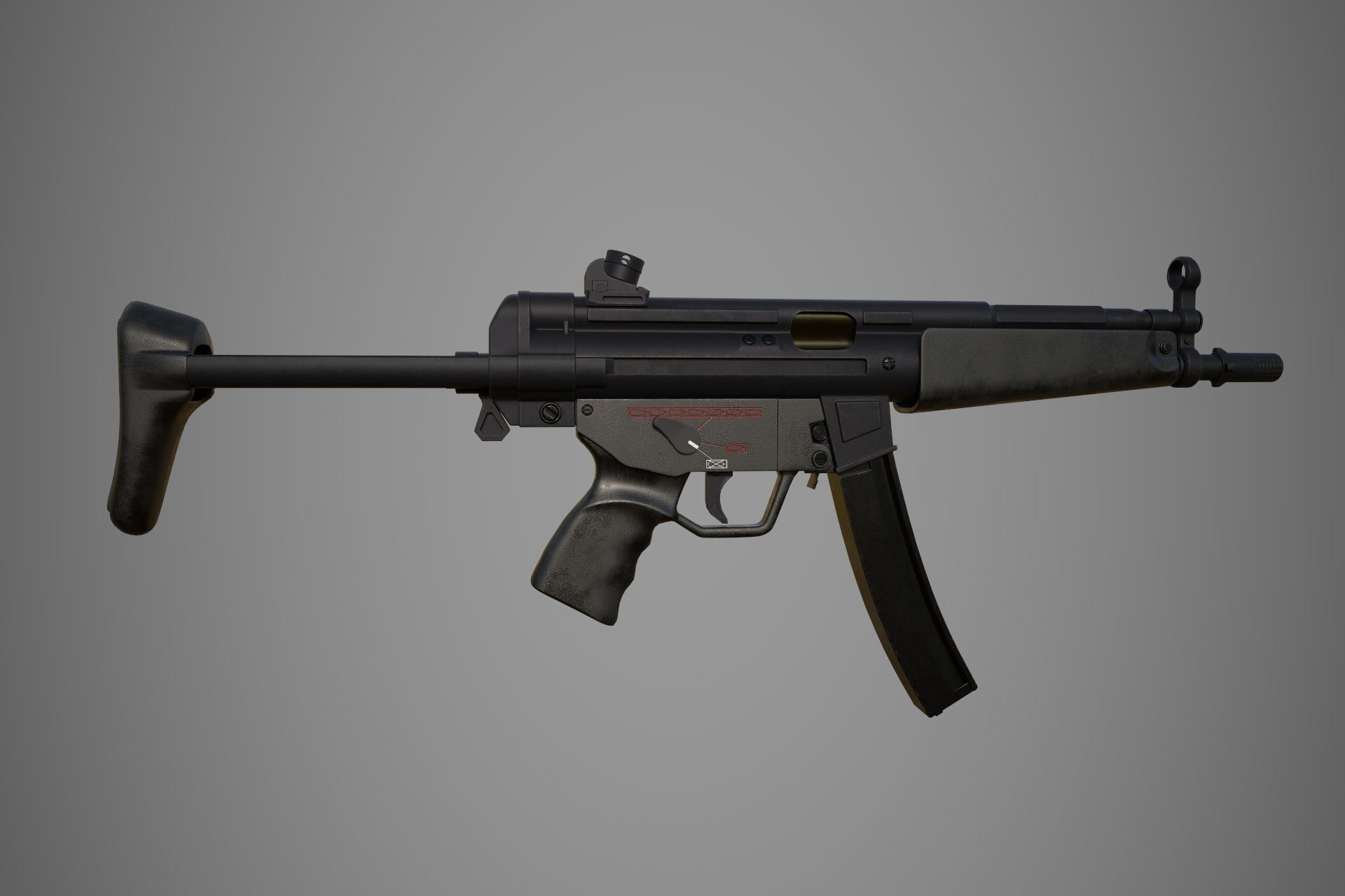 3D model Mp5 Rifle VR / AR / low-poly | CGTrader