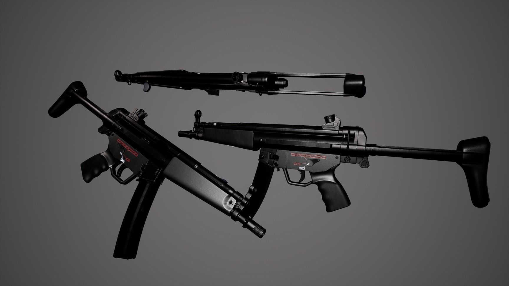 3D model Mp5 Rifle VR / AR / low-poly | CGTrader