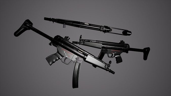 3D model Mp5 Rifle VR / AR / low-poly | CGTrader