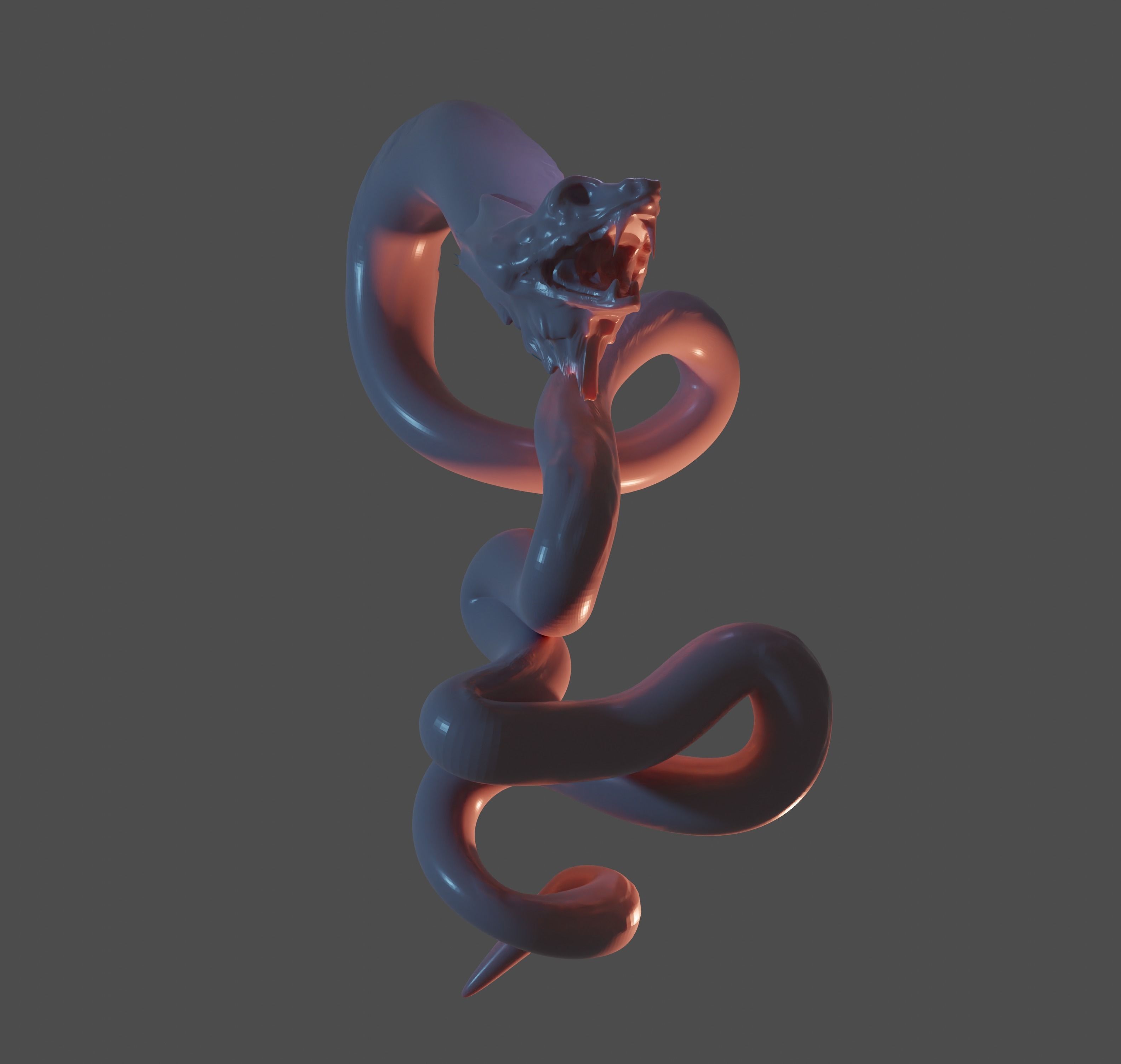 Stylized Snake Model 3D model | CGTrader