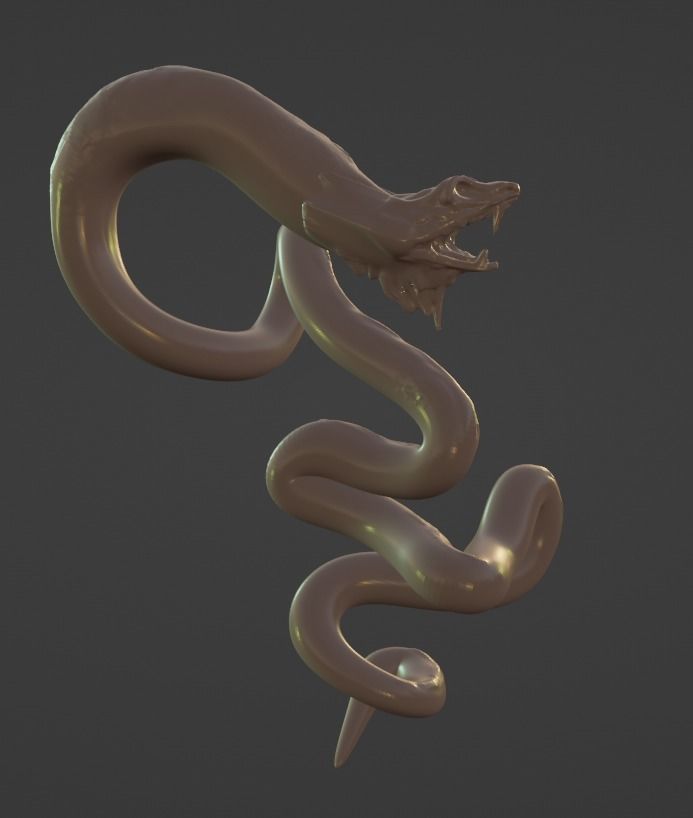 Stylized Snake Model 3D model | CGTrader