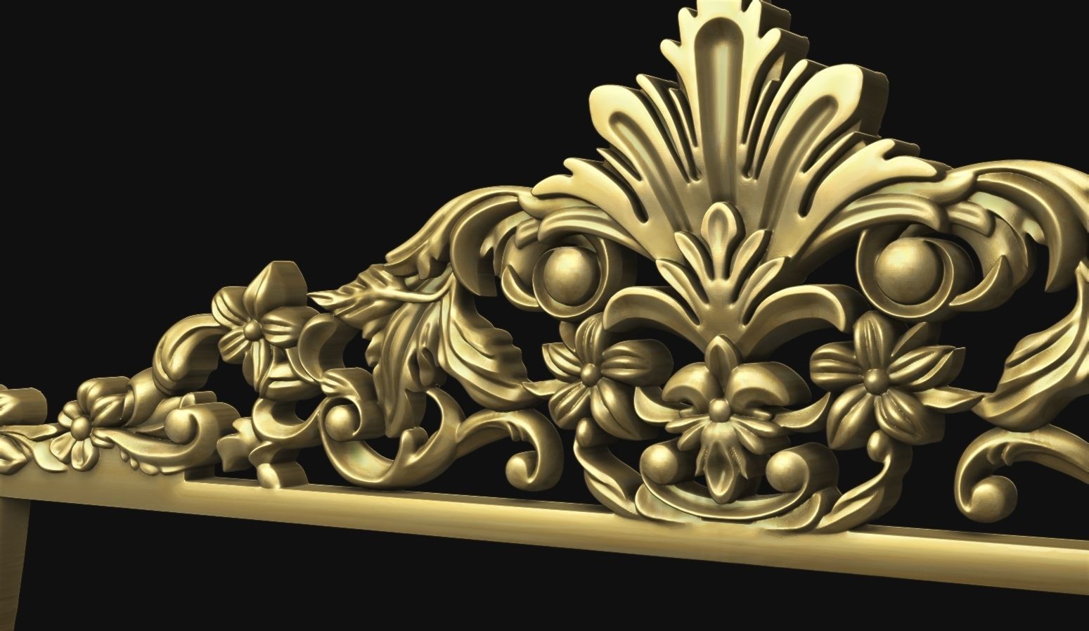 Luxury Bed Headboard for CNC router 3D model 3D printable | CGTrader