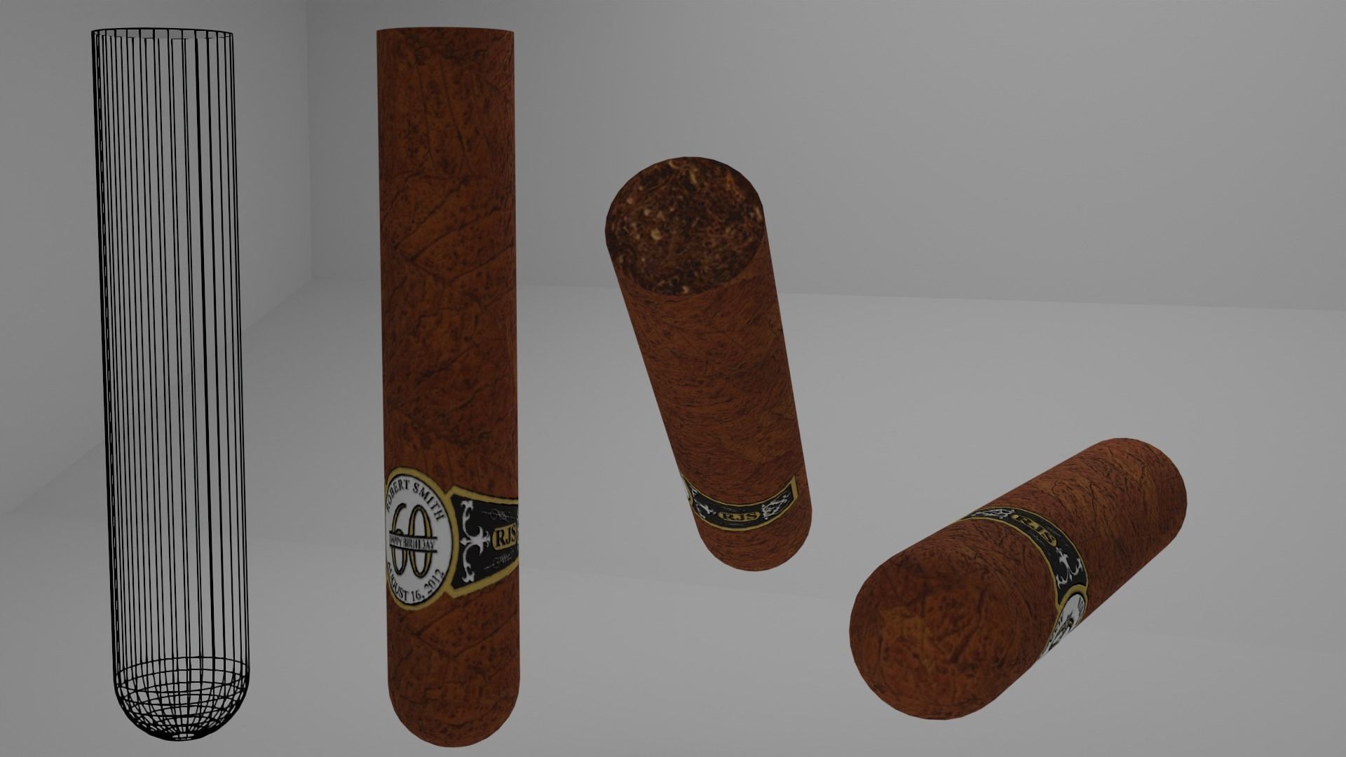 3D model Simple cigar VR / AR / low-poly | CGTrader