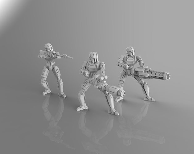 Ancient Sentinel Droid Heavy Weapons Team 3D model 3D printable | CGTrader