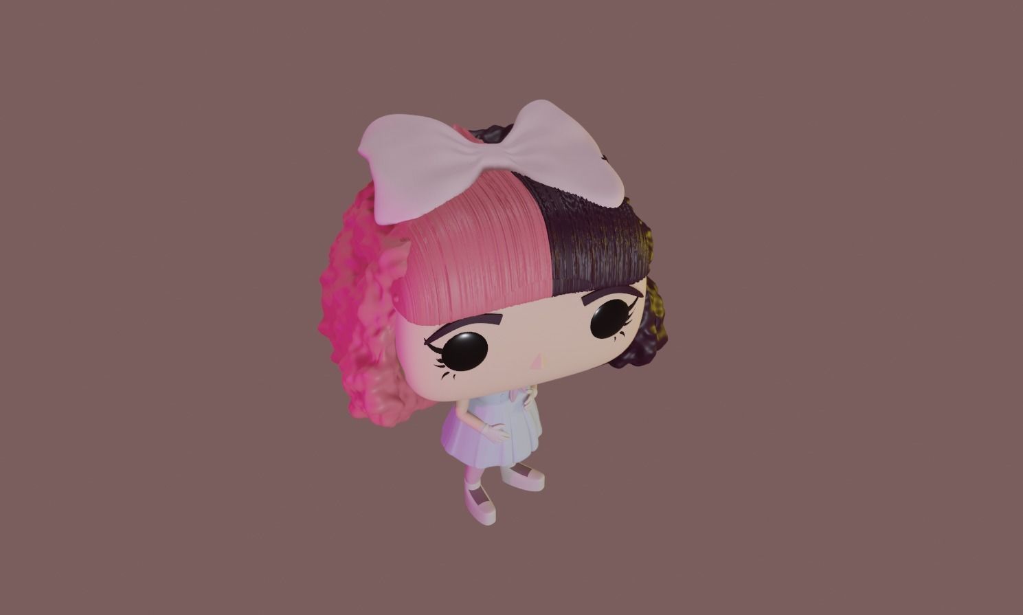 Baby Doll Girl Custom Pop DIY 3D model 3D printable | CGTrader