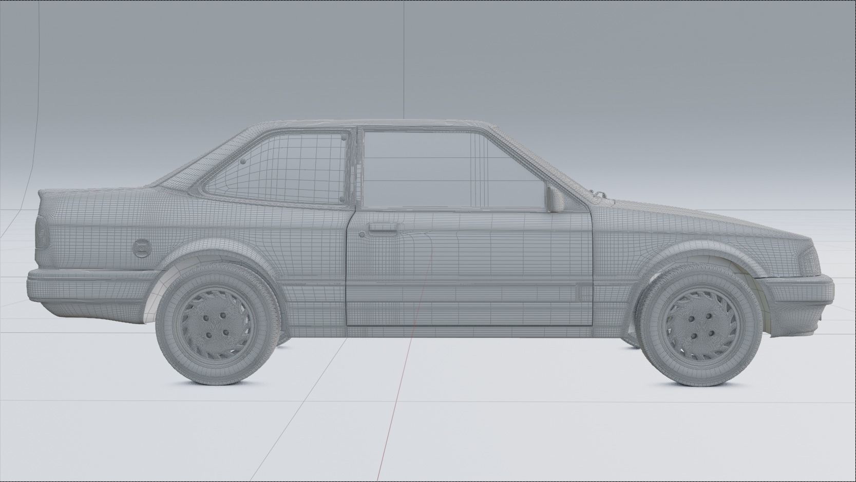Volkswagen Apollo GLS 1990 - OBJ file only 3D model | CGTrader