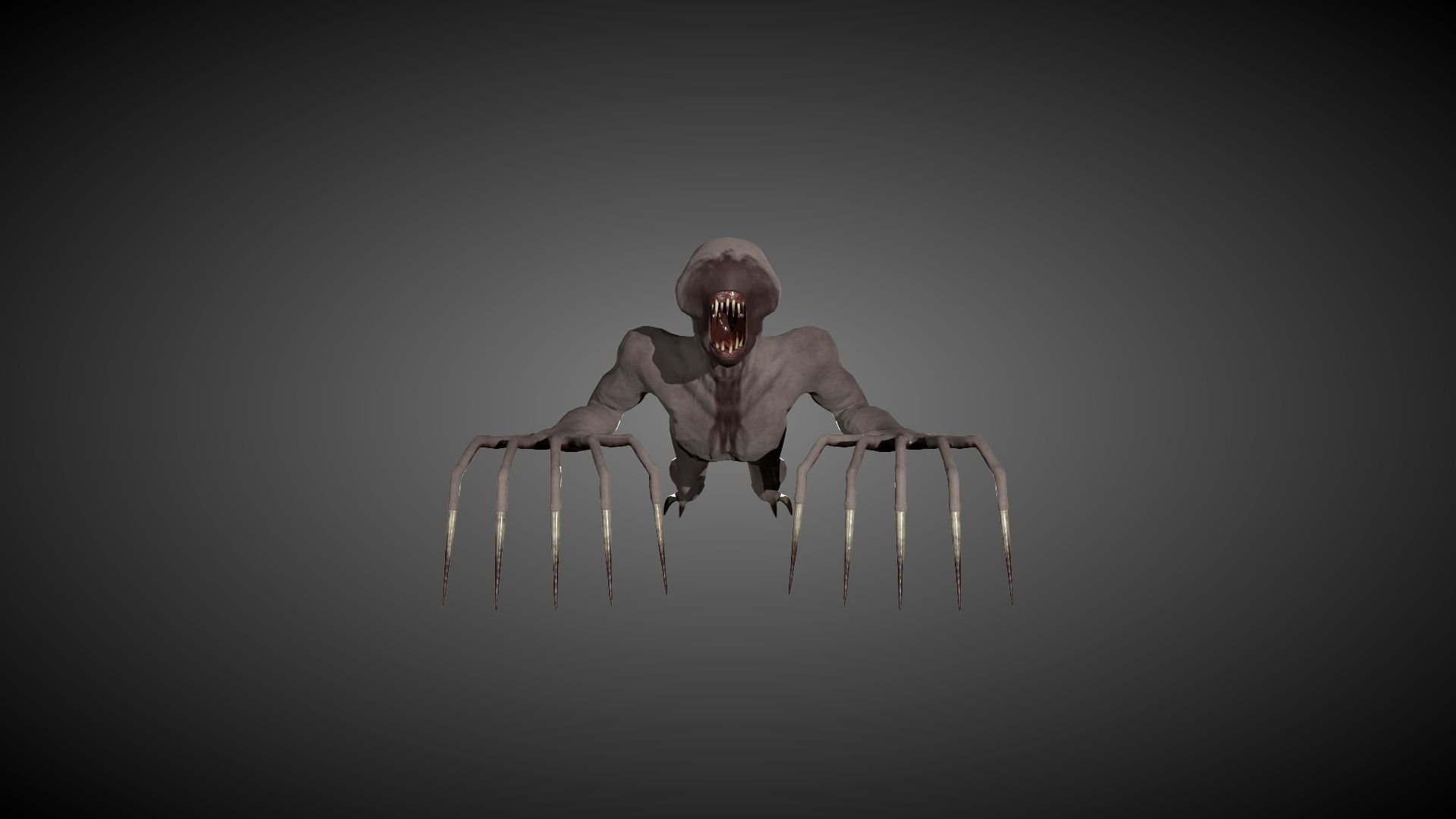 3D model Horror blind monster VR / AR / low-poly | CGTrader