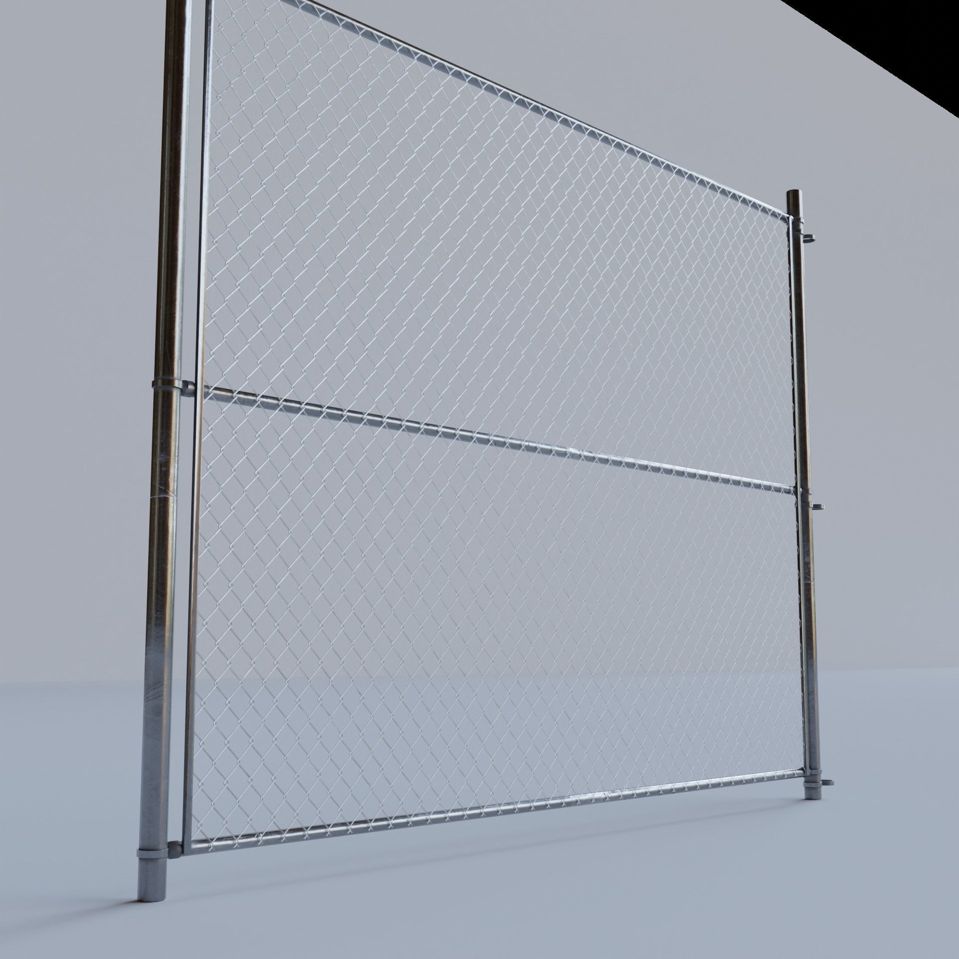 3D model Chain link fence v2 Low-poly 3D model VR / AR / low-poly ...