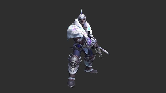 3D model Astral Warrior VR / AR / low-poly | CGTrader