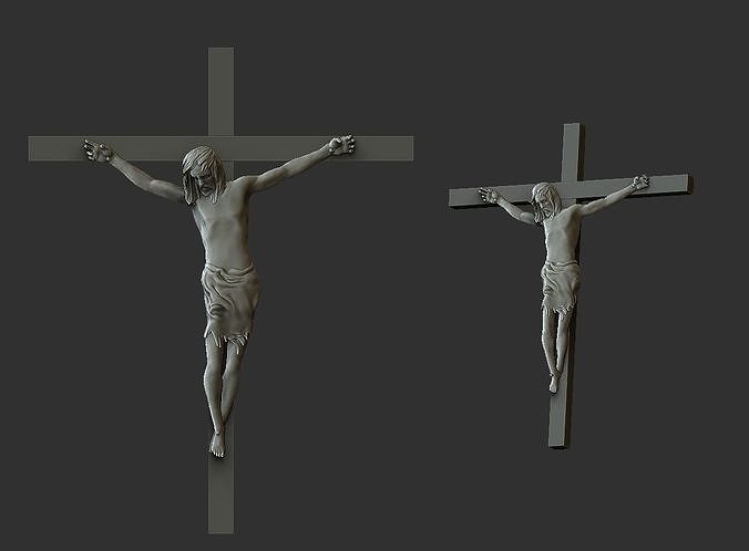 Jesus cross 3D model 3D printable | CGTrader