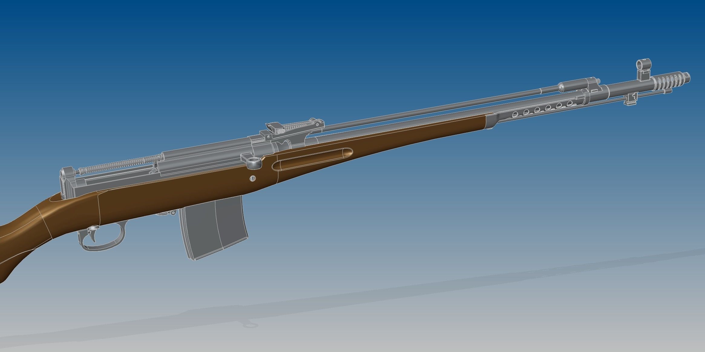 SVT-40 3D model | CGTrader