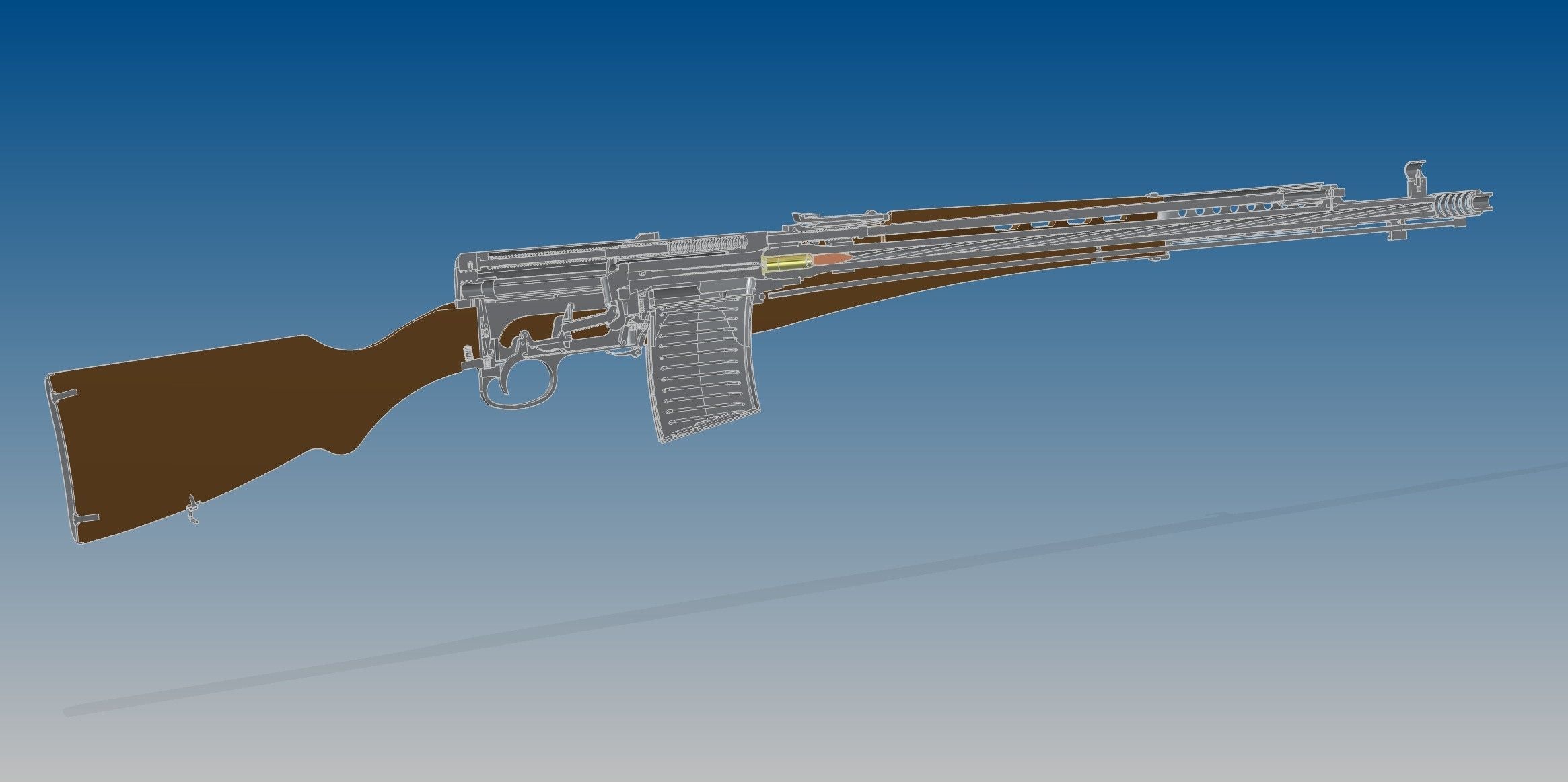 SVT-40 3D model | CGTrader