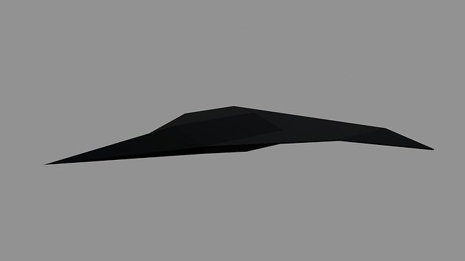 Ultra Low Poly Plane free 3D model | CGTrader