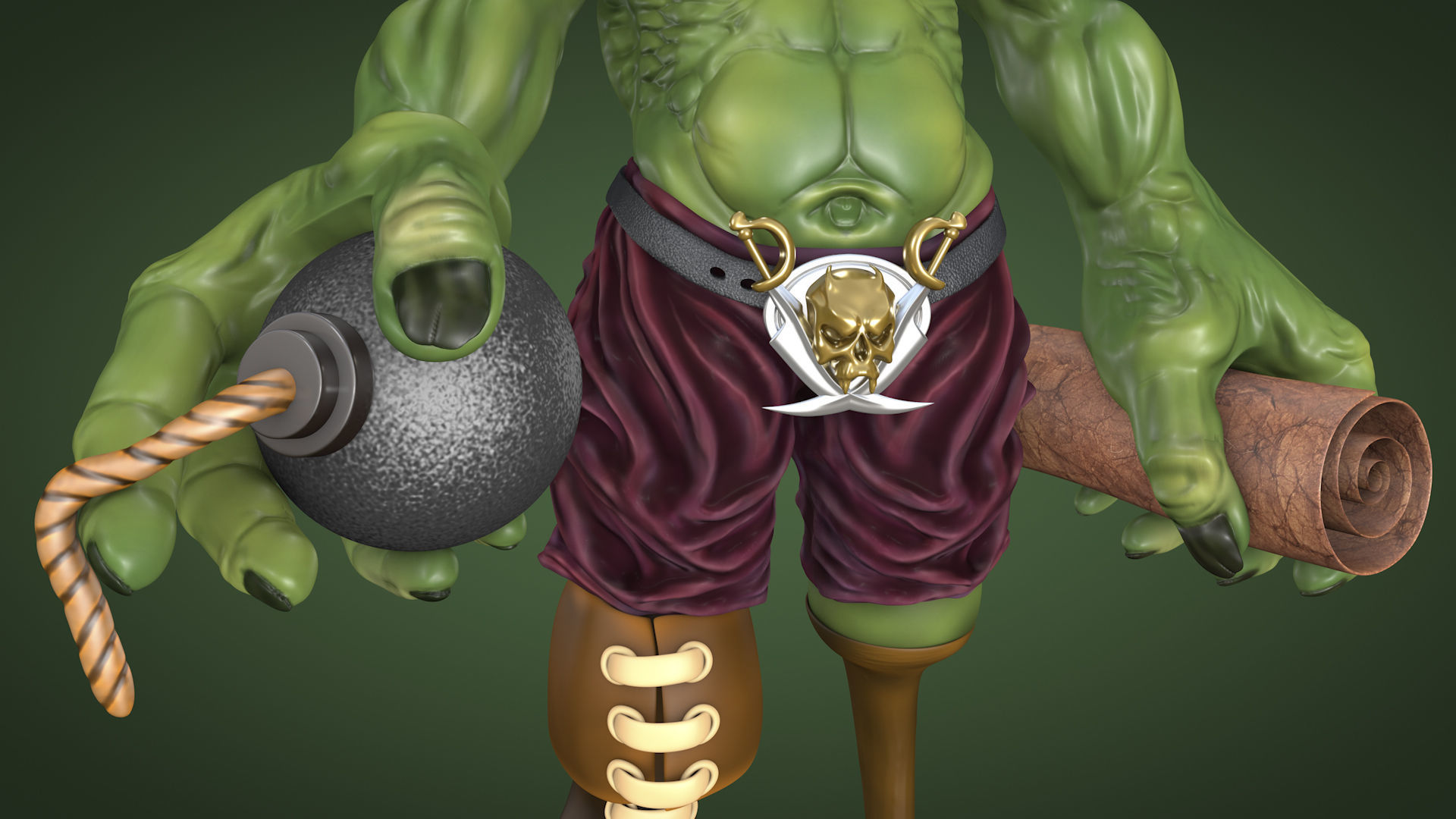 Goblin 3D model rigged | CGTrader