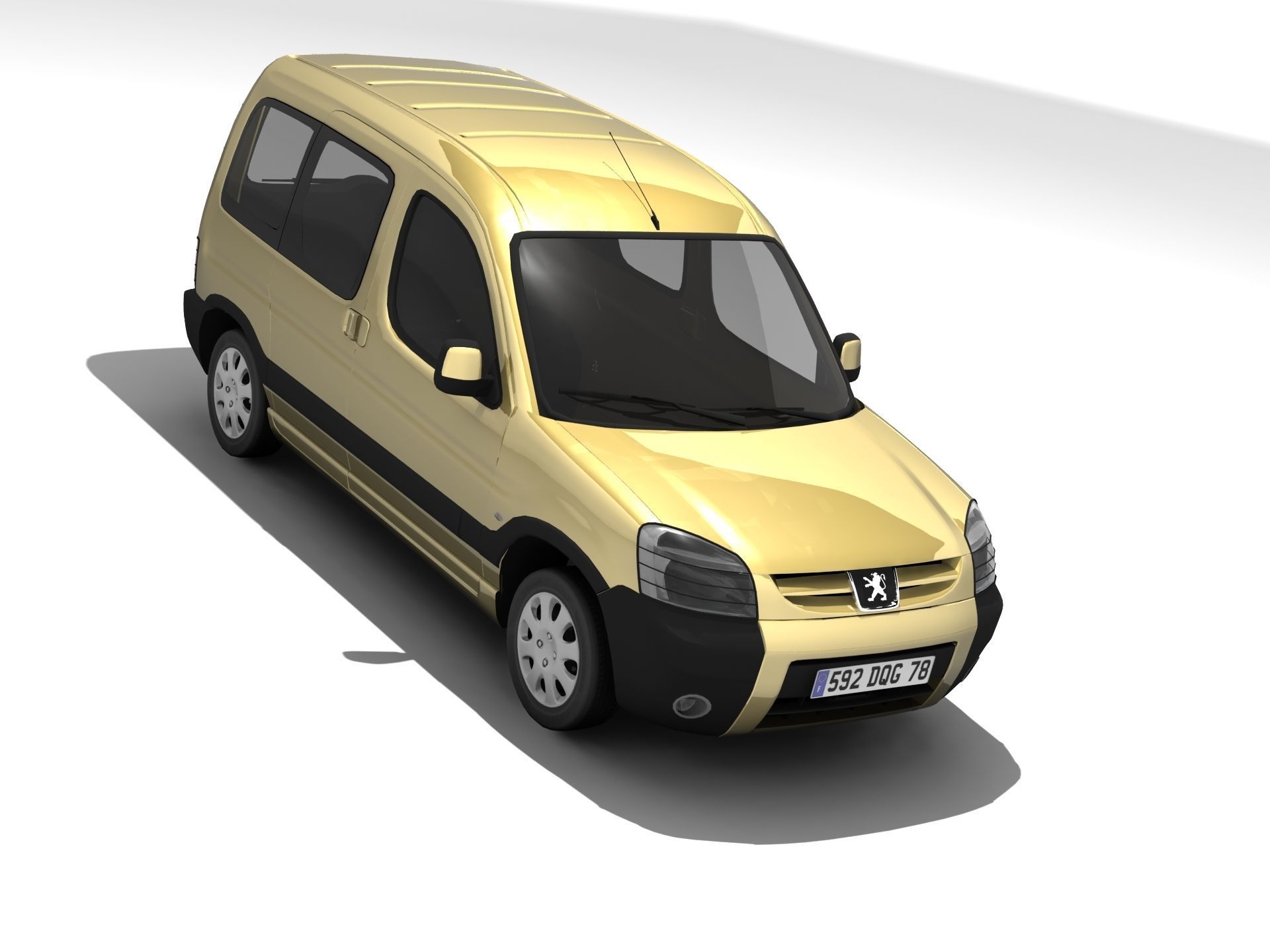 3D model Peugeot Partner 2002 Grand Raid VR / AR / low-poly | CGTrader