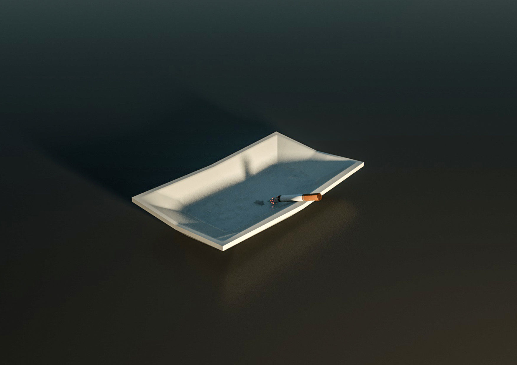 Ash tray 3D model | CGTrader