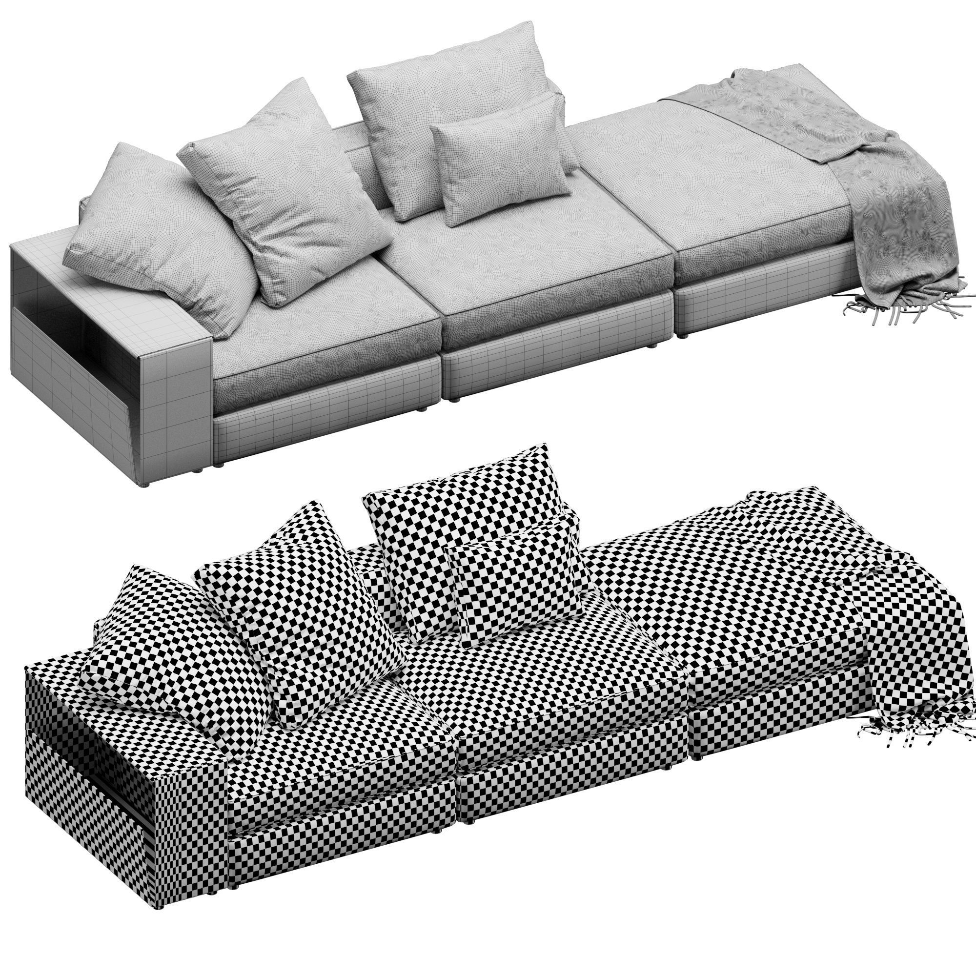 Flexform Harper 3D model | CGTrader