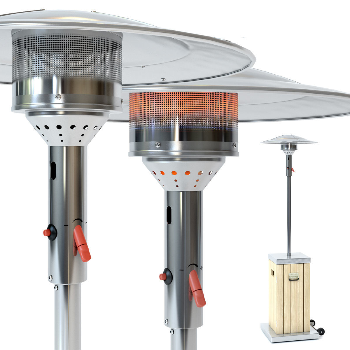 Street infrared gas heater 3D model | CGTrader