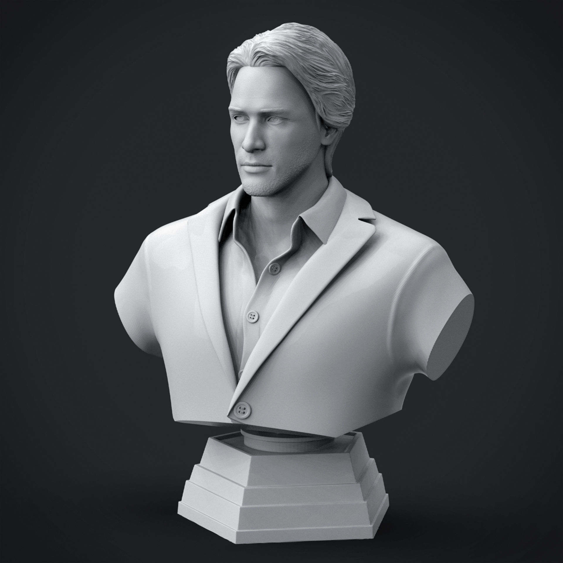 Keanu Reeves 3D Printable 3D model 3D printable | CGTrader