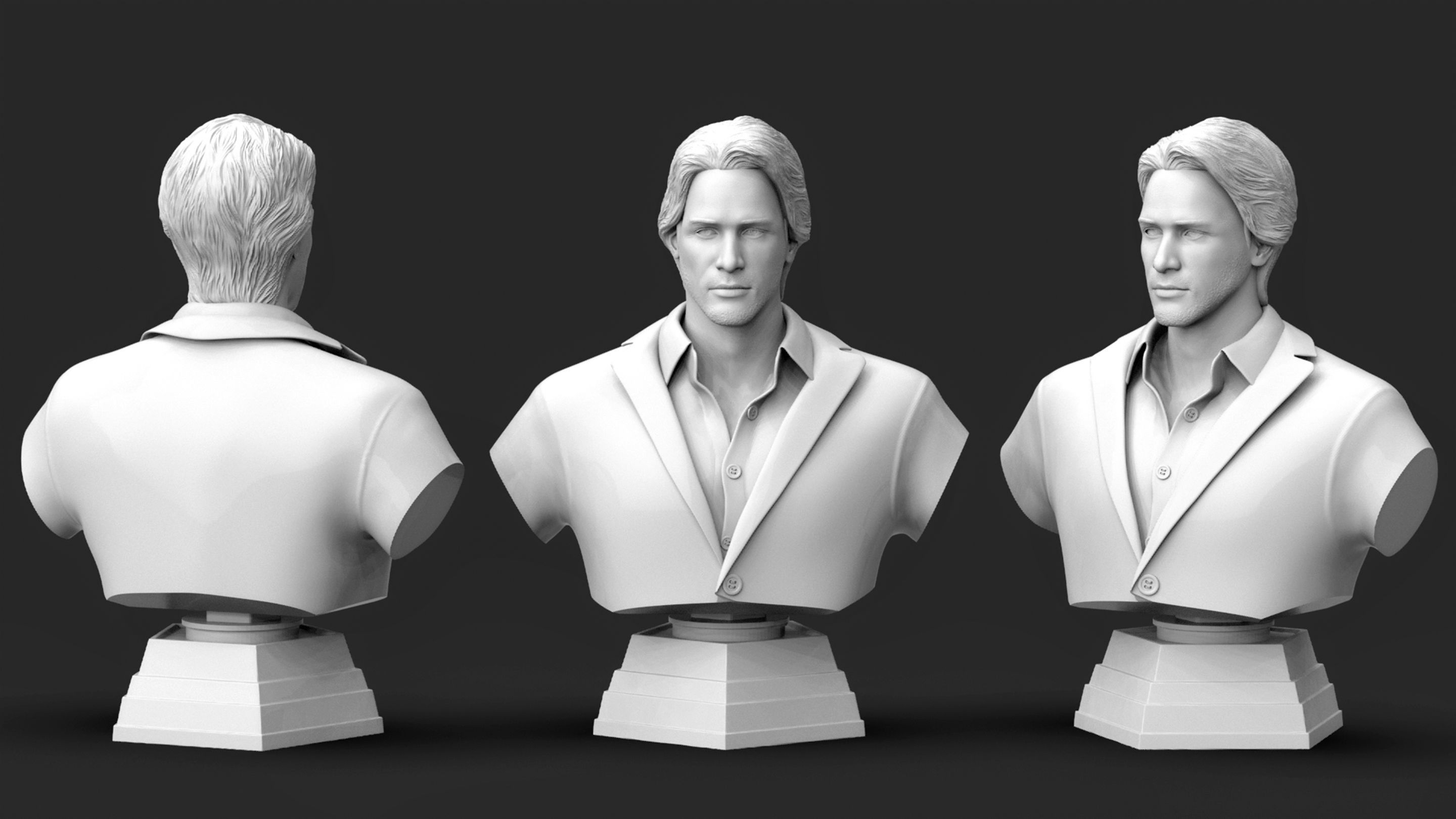 Keanu Reeves 3D Printable 3D model 3D printable | CGTrader