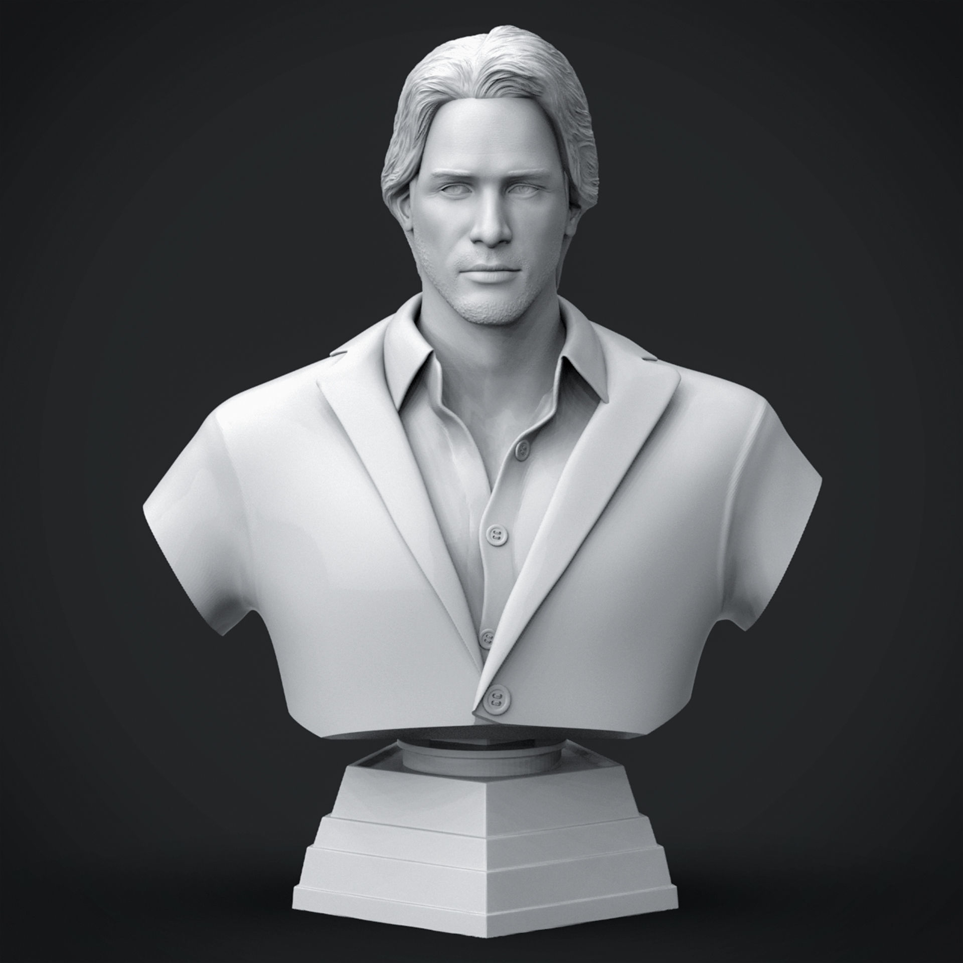 Keanu Reeves 3D Printable 3D model 3D printable | CGTrader