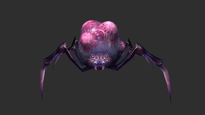 3D model Explosive Spider VR / AR / low-poly | CGTrader