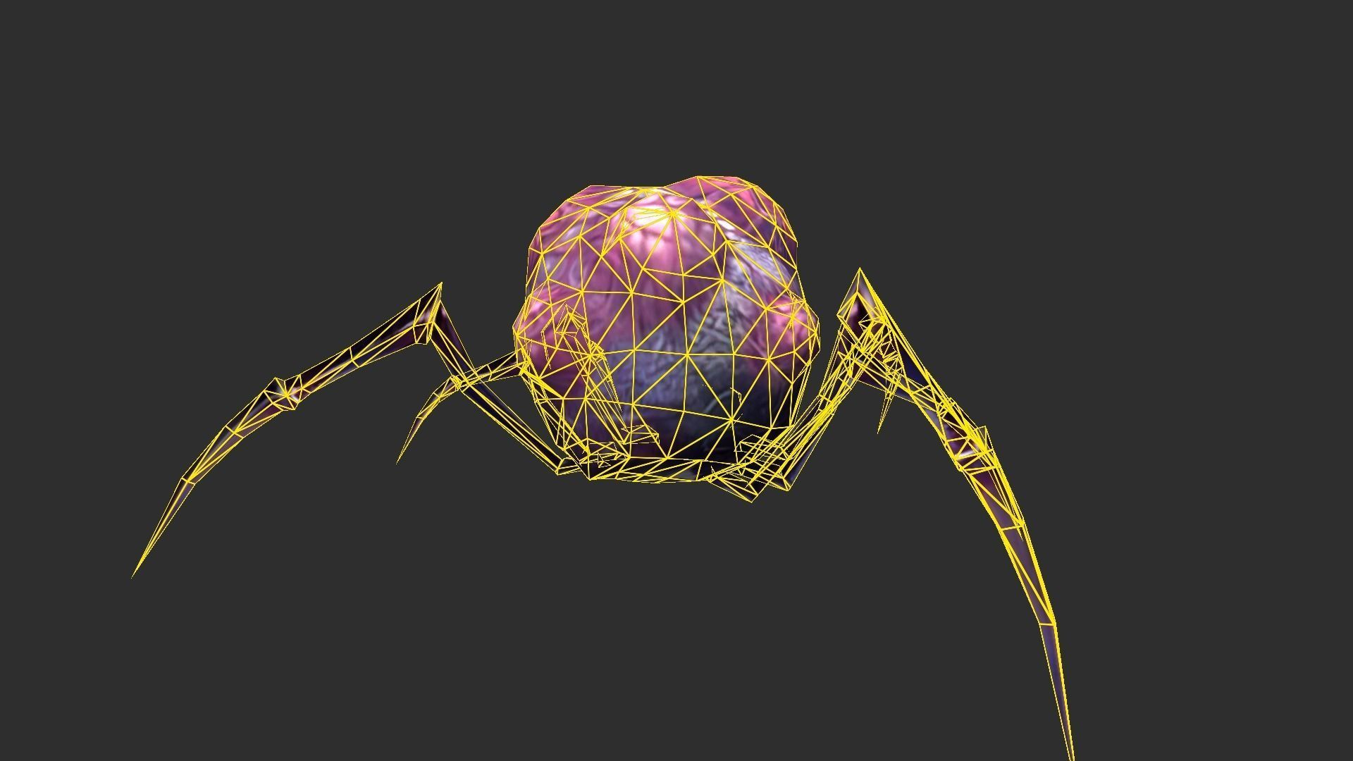 3D model Explosive Spider VR / AR / low-poly | CGTrader