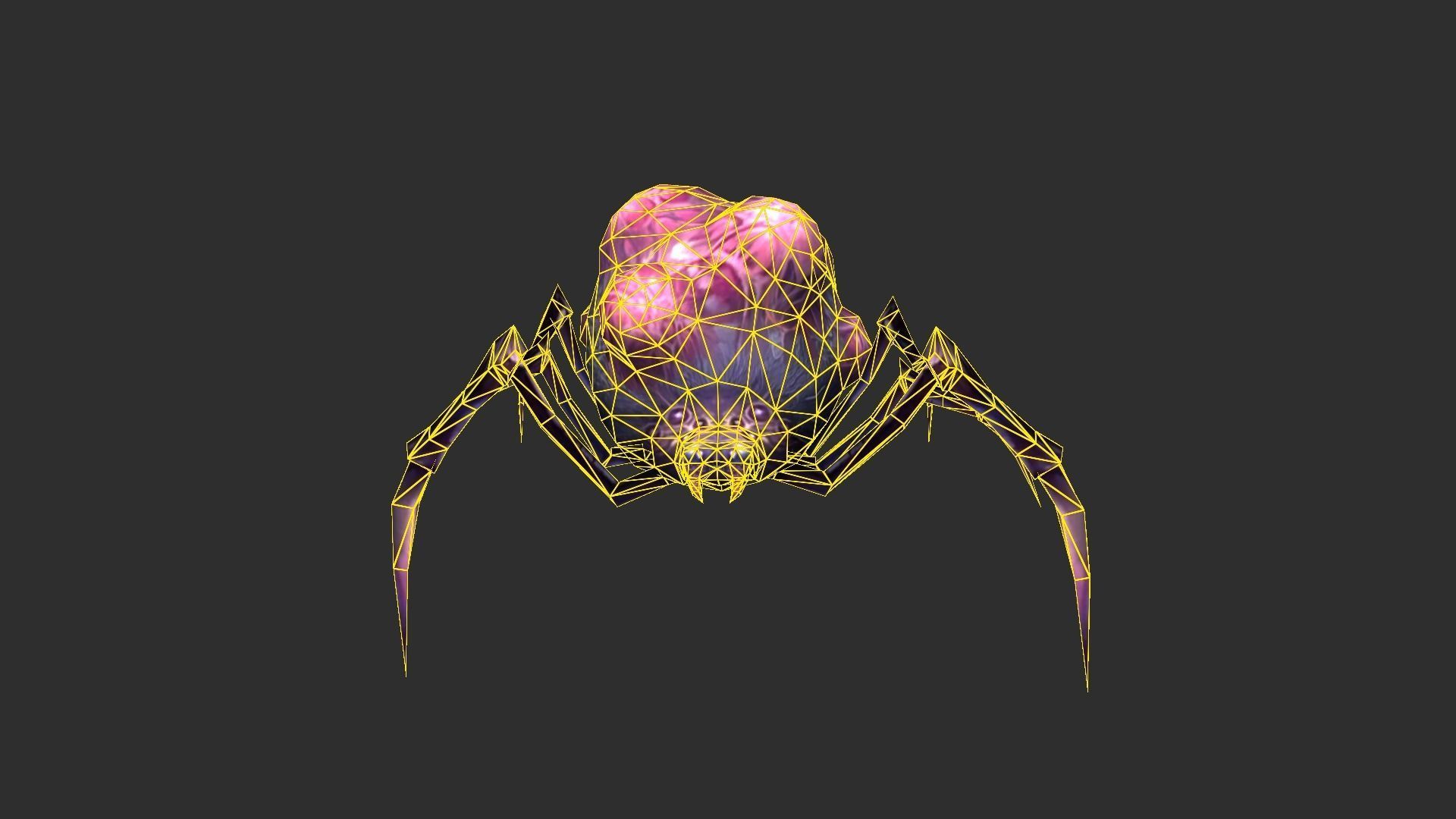 3D model Explosive Spider VR / AR / low-poly | CGTrader
