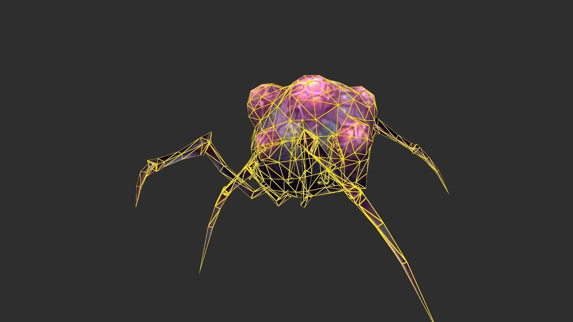 3D model Explosive Spider VR / AR / low-poly | CGTrader