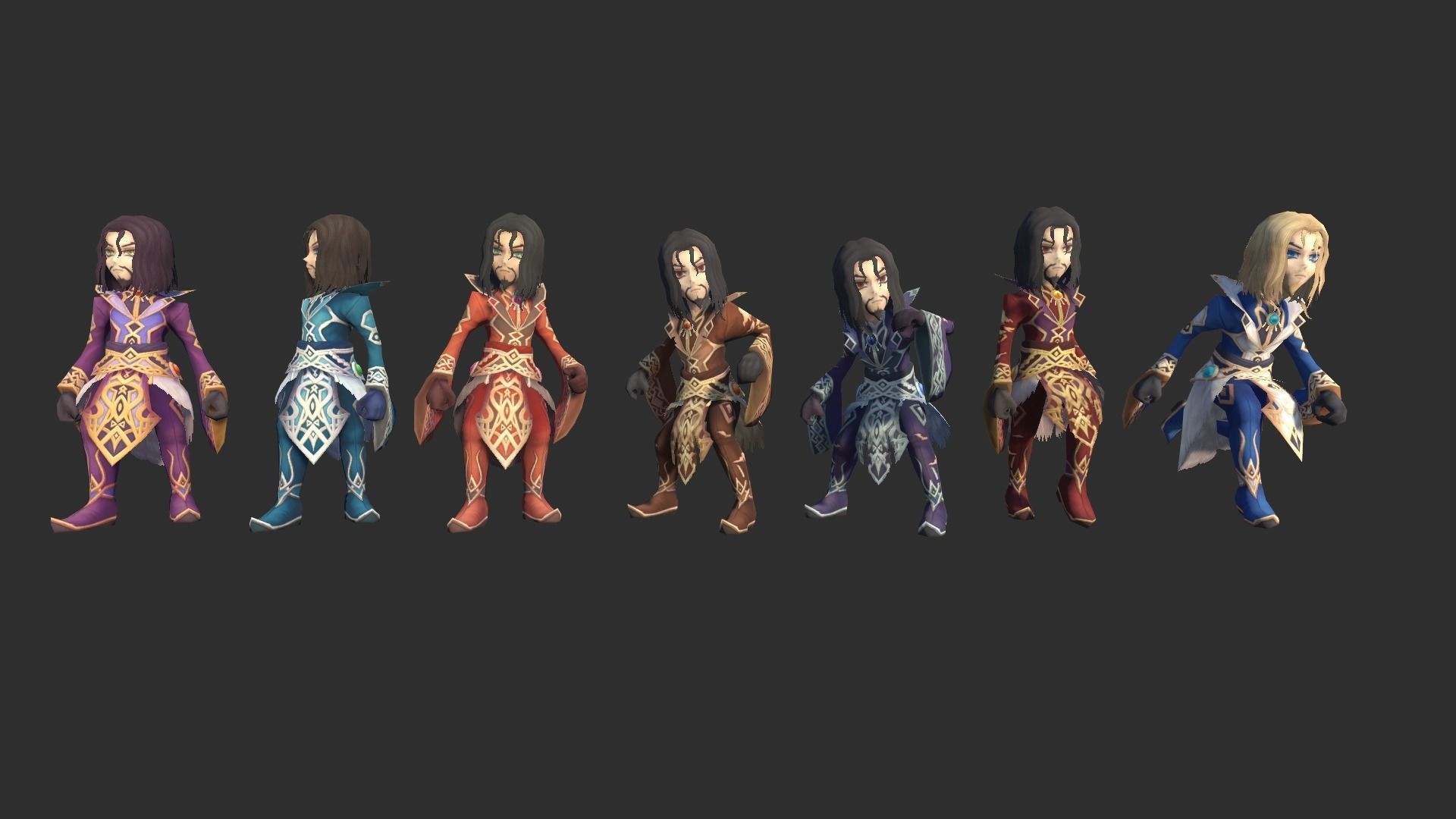 3D model Male Wizards VR / AR / low-poly | CGTrader