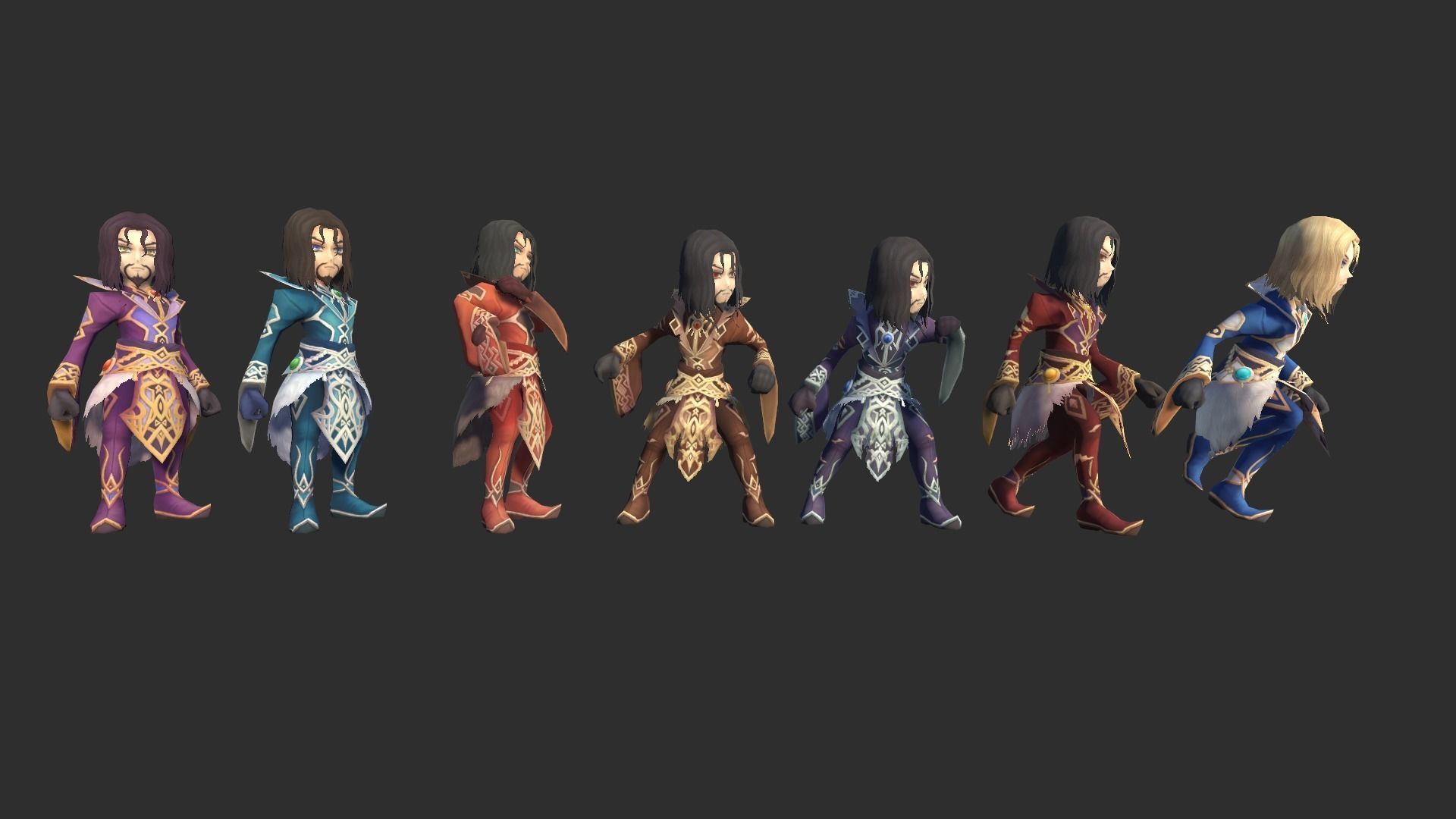 3D model Male Wizards VR / AR / low-poly | CGTrader