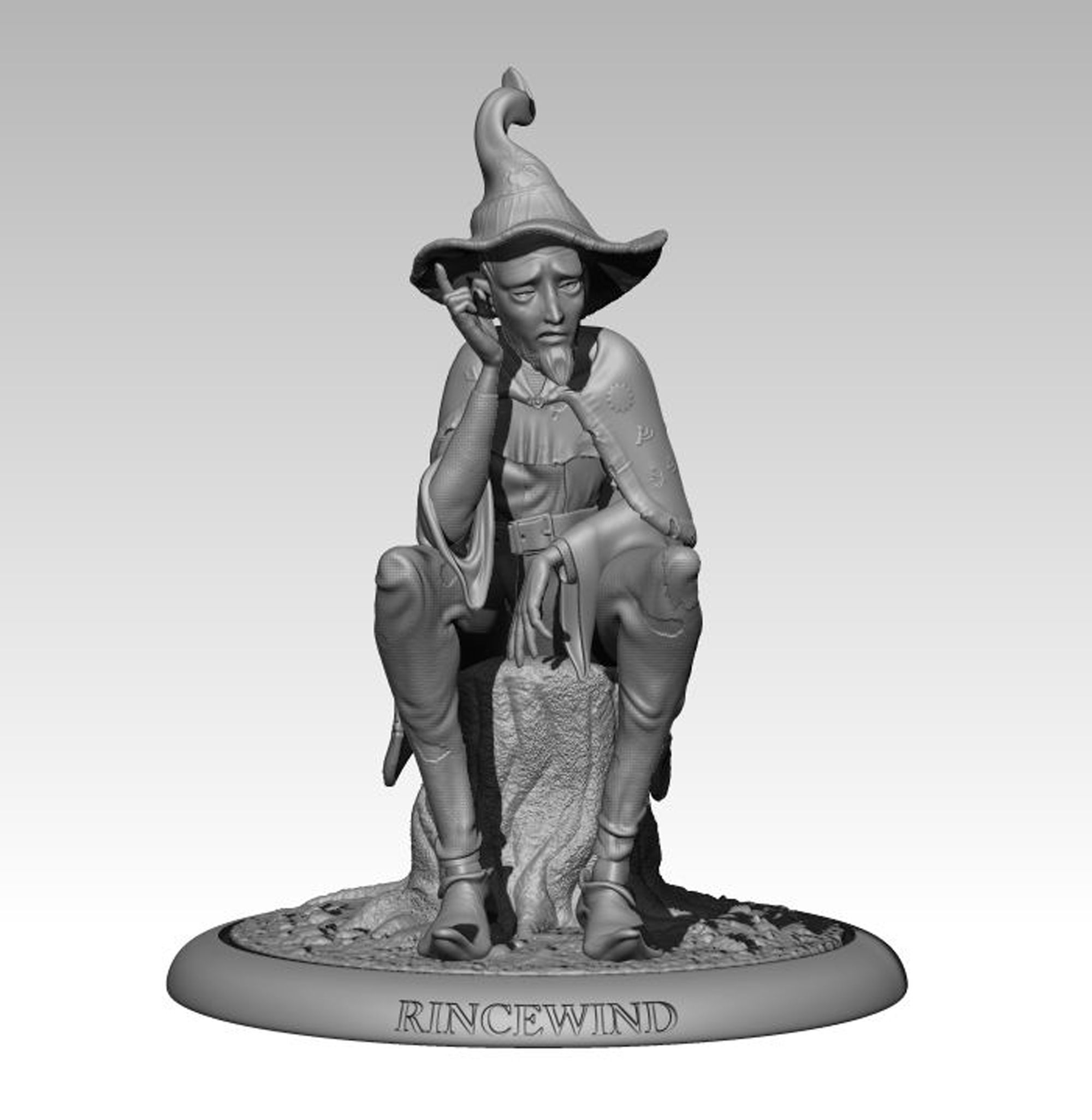 Rincewind the Wizard 3D model 3D printable | CGTrader