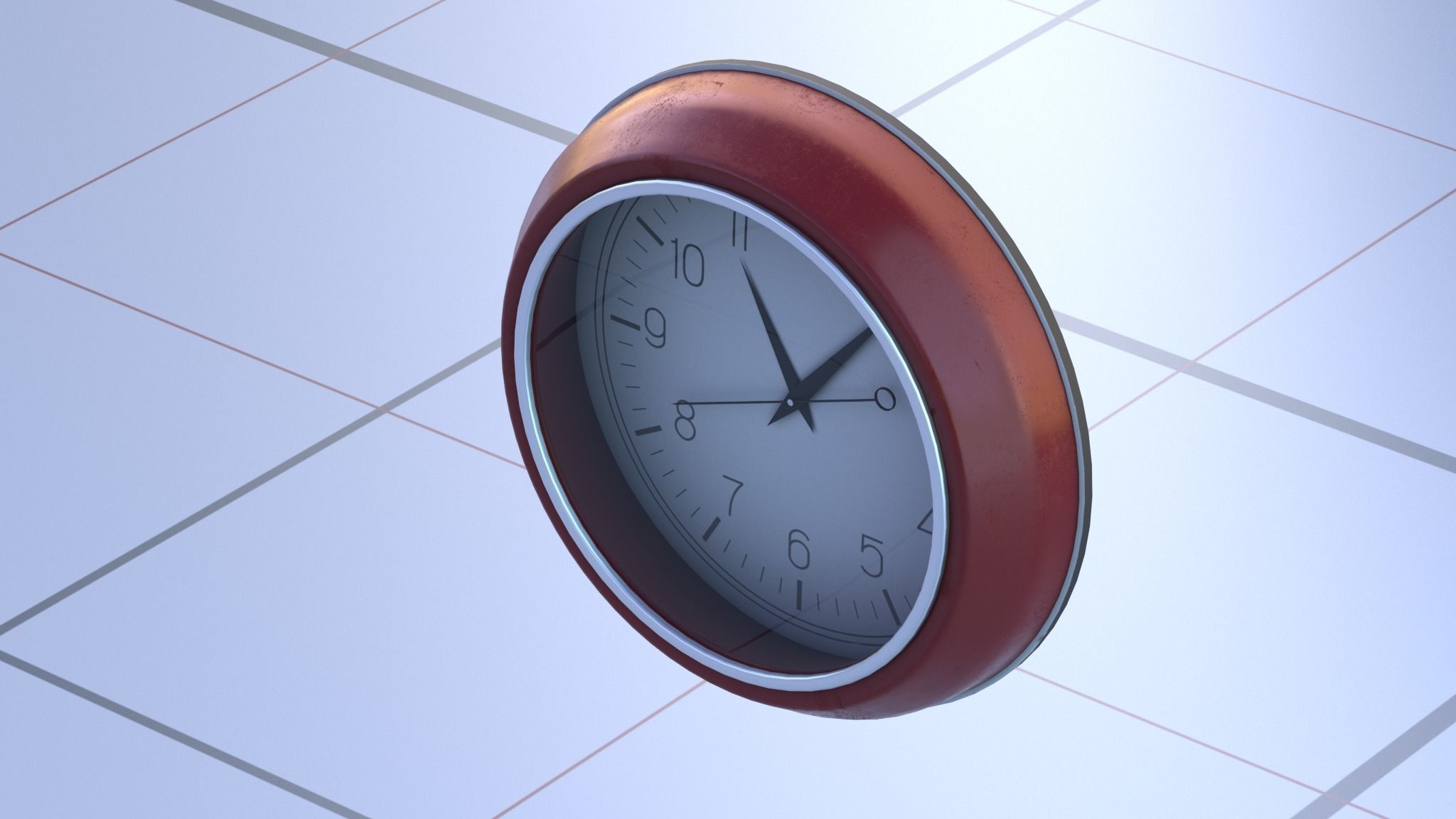 3D model Wall clocks PBR low-poly 3D Model VR / AR / low-poly | CGTrader