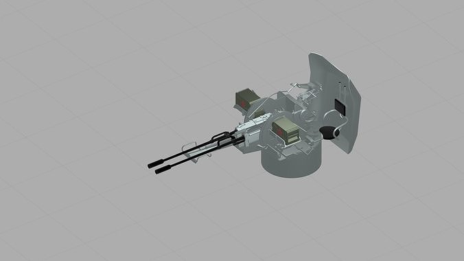 Russian ZSU-23 Weapon 23 mm Gun 3D model | CGTrader