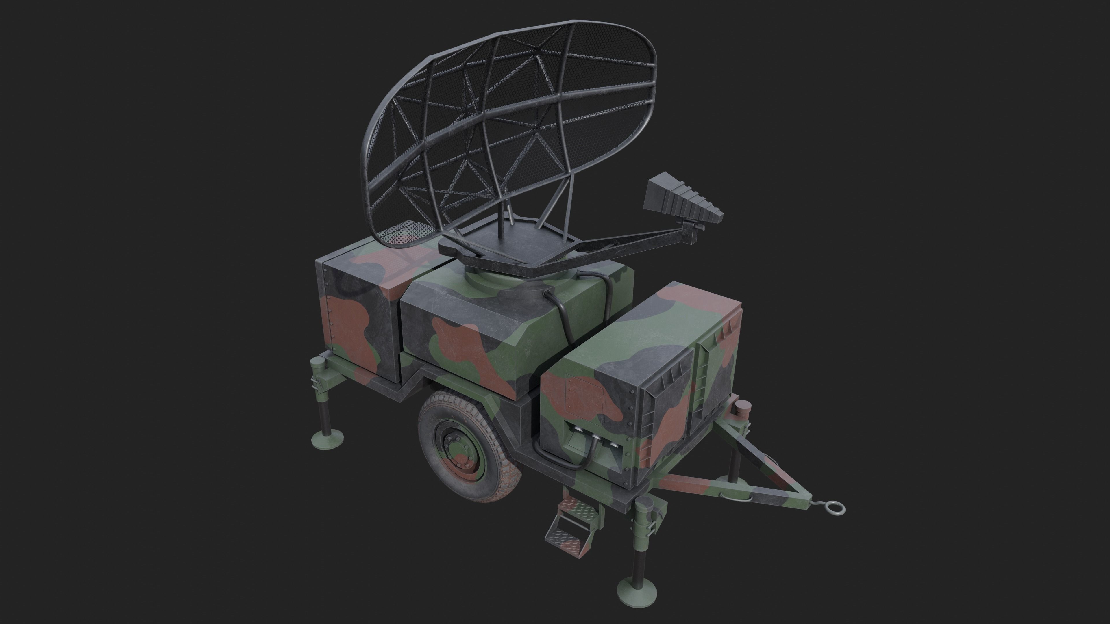 3D model Military Air Radar VR / AR / low-poly | CGTrader