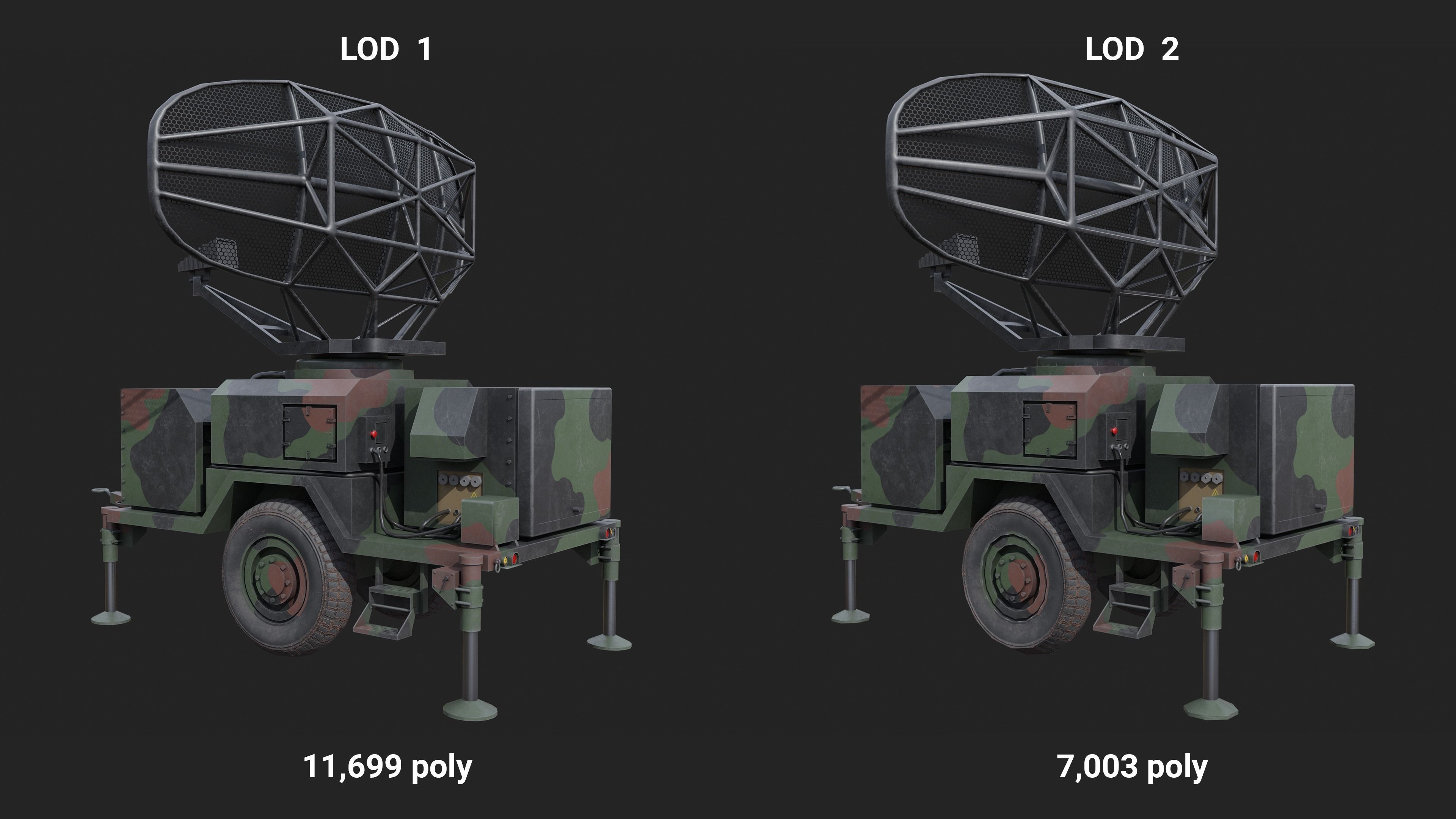 3D model Military Air Radar VR / AR / low-poly | CGTrader
