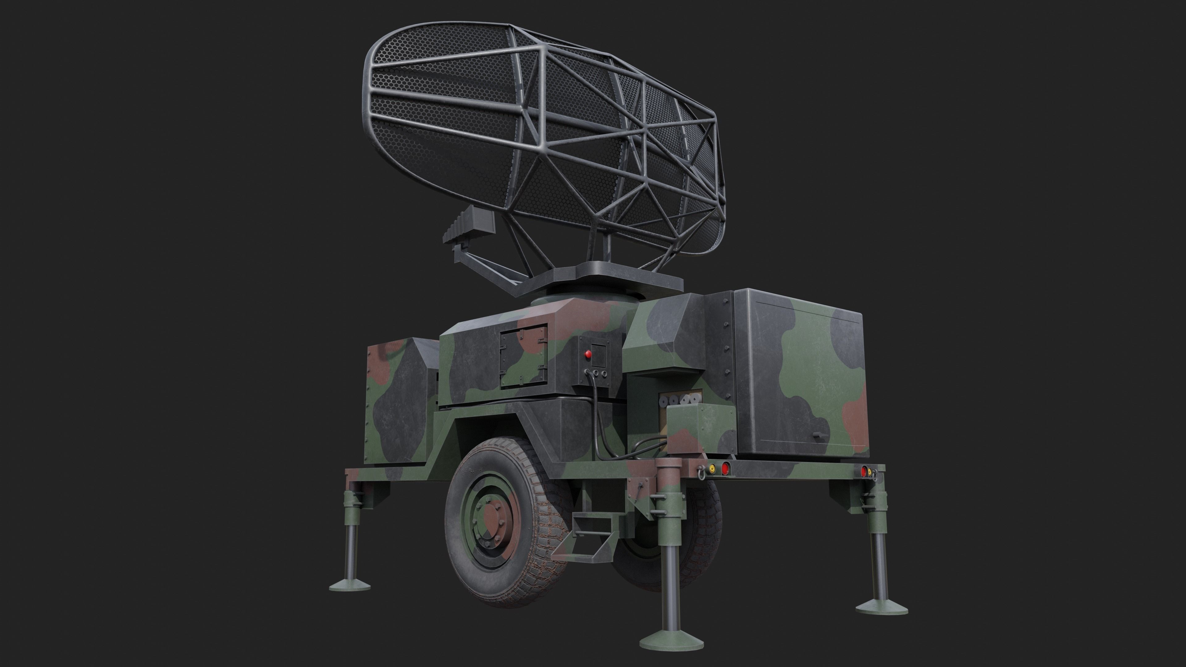 3D model Military Air Radar VR / AR / low-poly | CGTrader