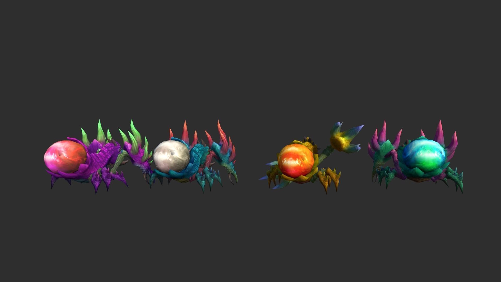 3D model Alien Spiders VR / AR / low-poly | CGTrader