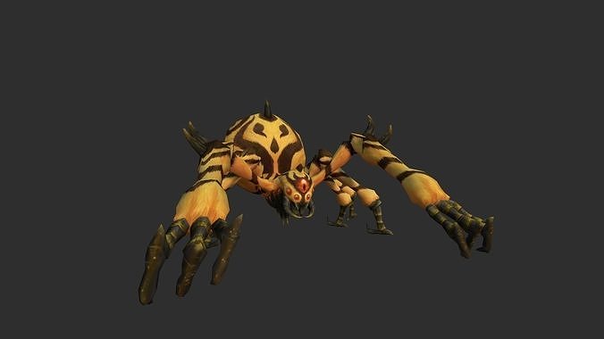 3D model Spiders VR / AR / low-poly | CGTrader