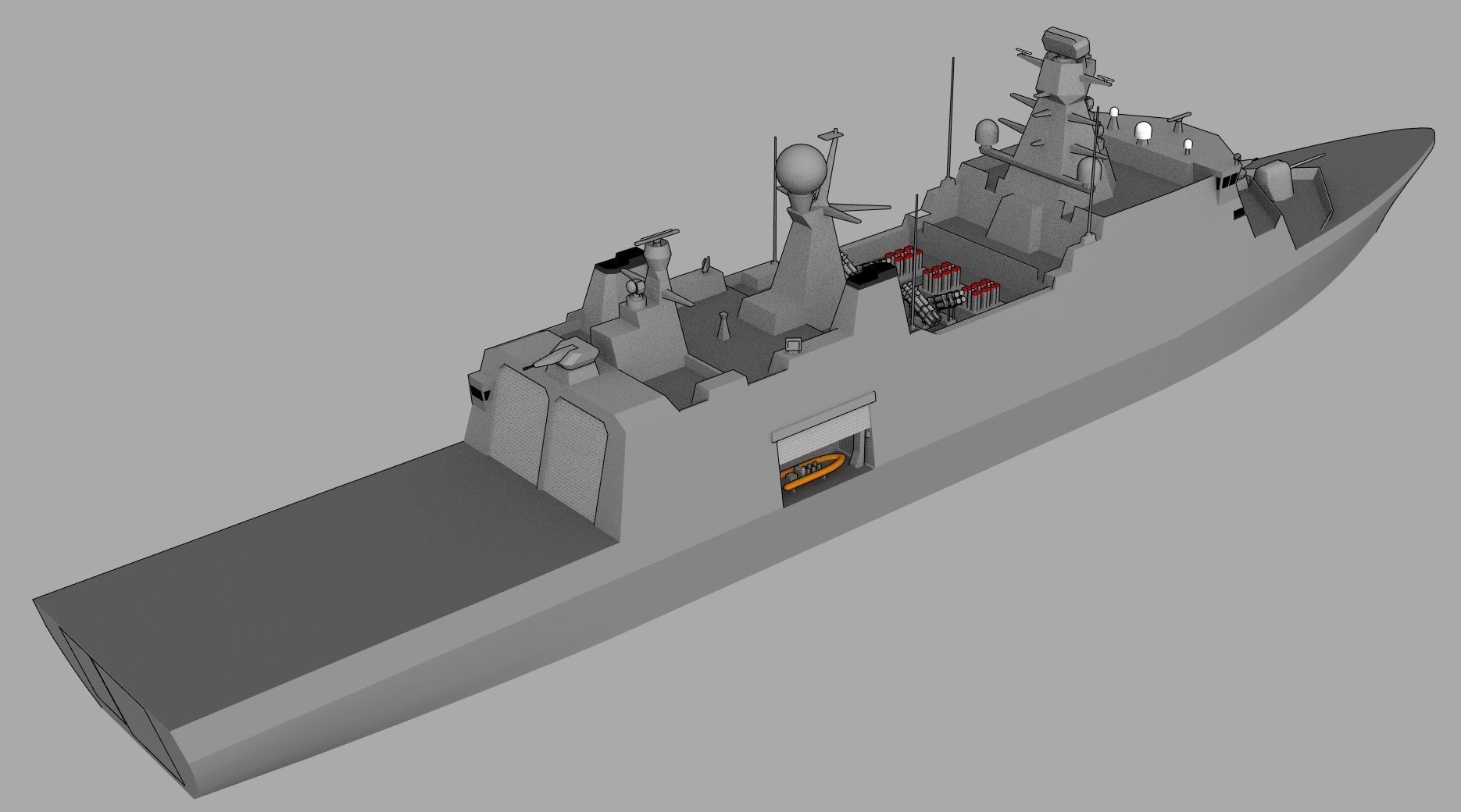 3D model FFG Absalon class VR / AR / low-poly | CGTrader