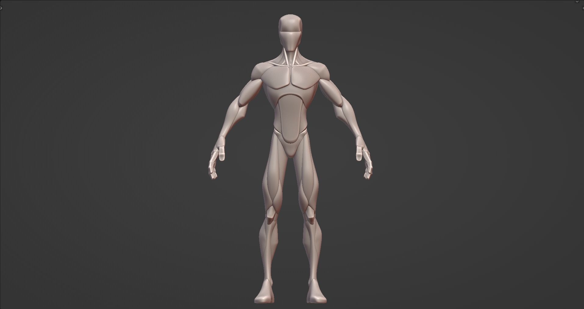 Stylized Male Anatomy Blockout V2 3D model | CGTrader