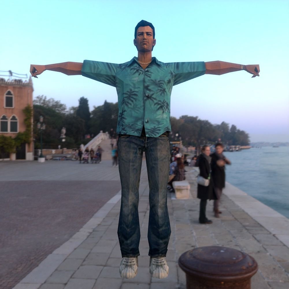 Tommy Vercetti model pack free VR / AR / low-poly 3D model rigged ...