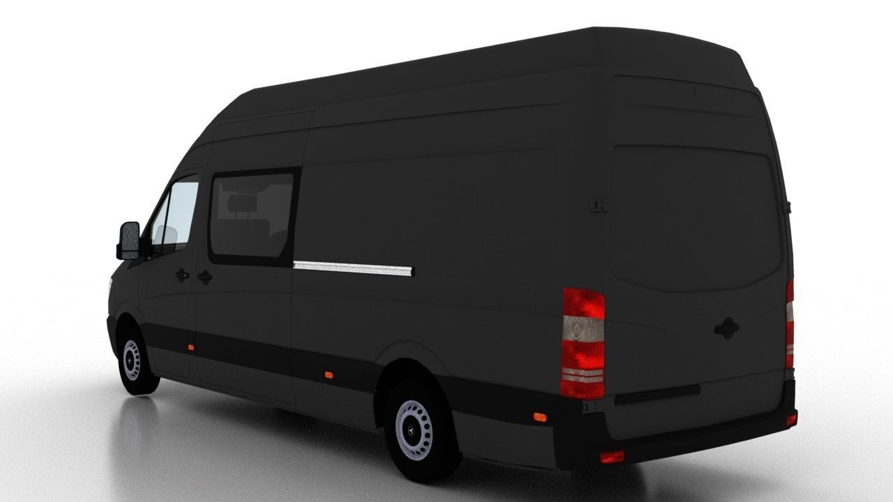 Mercedes Benz Sprinter L3H3 2009 Crew Van UK 3D model | CGTrader