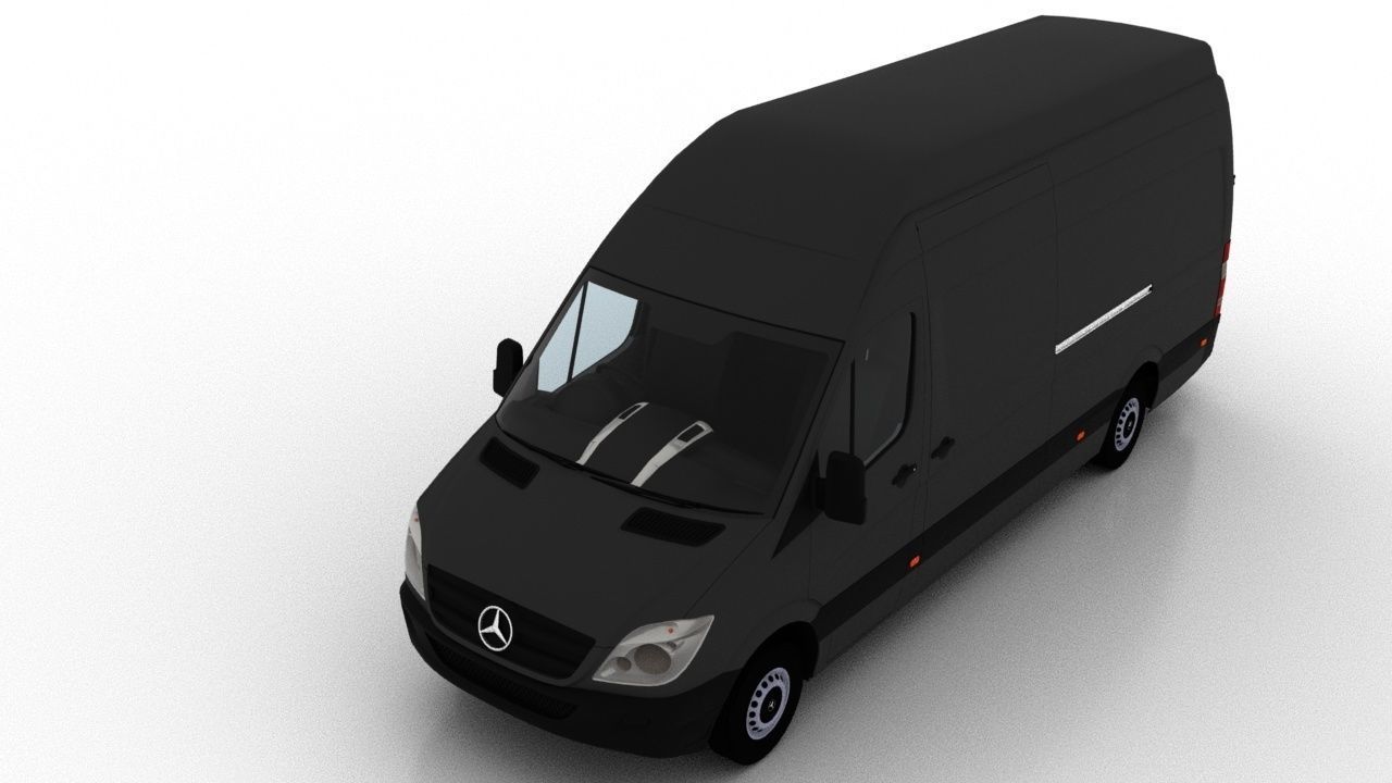 Mercedes Benz Sprinter L3H3 2009 Cargo UK 3D model | CGTrader
