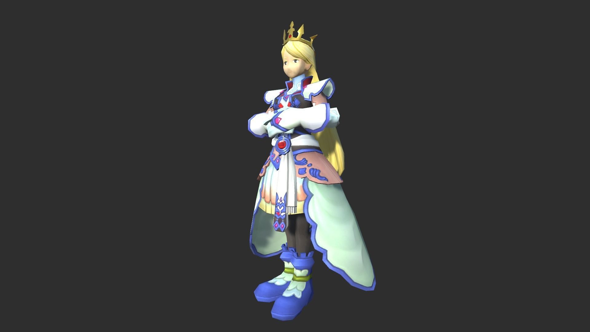 3D model Anime Princess VR / AR / low-poly | CGTrader