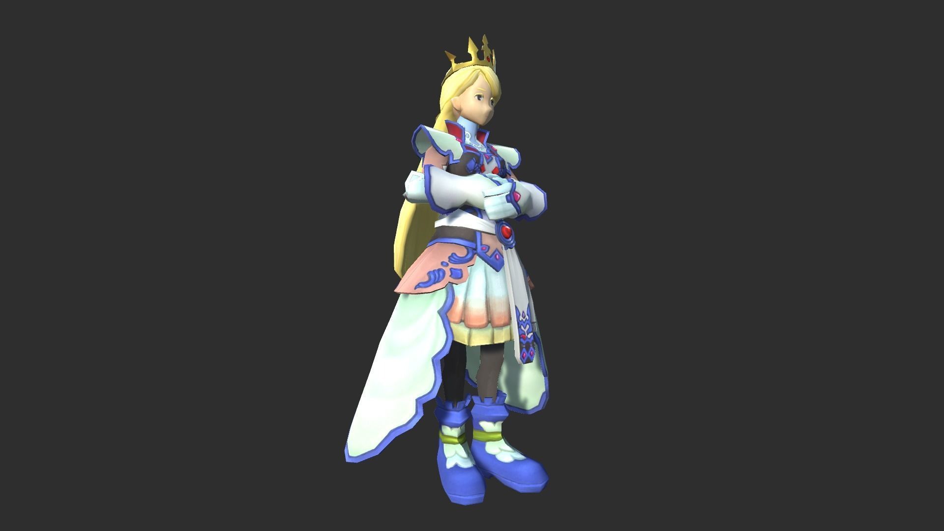 3D model Anime Princess VR / AR / low-poly | CGTrader