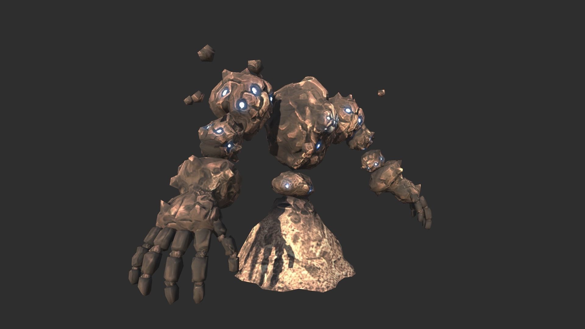 3D model Anime Golem VR / AR / low-poly | CGTrader